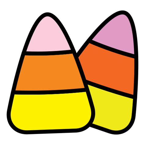 Candy Corn Generic Outline Color Icon