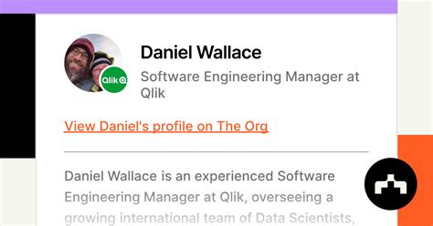 Daniel Wallace Software Engineering Manager At Qlik The Org