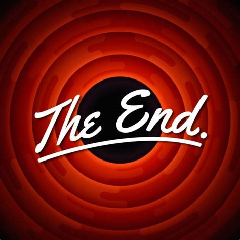Eps 10 Vector Illustration Of The End Frame Of An Old Movie Vintage Posters Bioscoop Poster