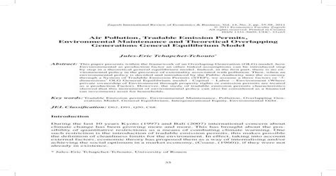 Pdf Air Pollution Tradable Emission Permits Environmental Dokumen Tips