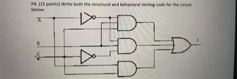 Solved Please Write Both Structural And Behavioral Verilog