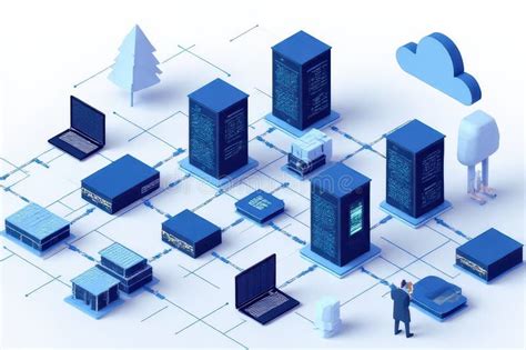 Reverse Proxy System Architecture Innovation Stock Illustration