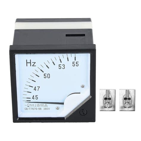 Panel Frequency Meter Pointer Type Analog Panel Hertz Meter 45 55Hz AC 380V 1 5 High Accuracy