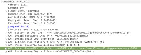 Diameter And Sip Location Info Request Answer Nick Vs Networking