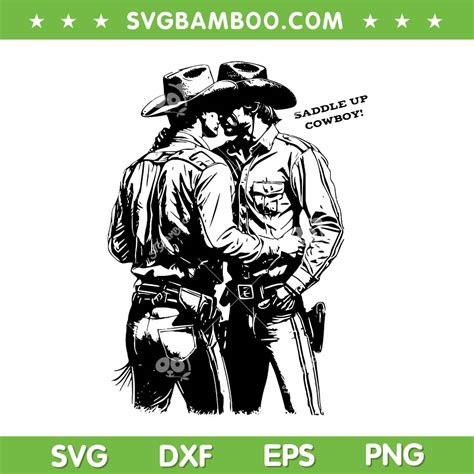 Saddle Up Cowboy Svg Funny Cowboy Gay Trans Rights Svg