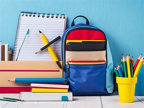 Premium Ai Image Back To School Concept With Backpack With School