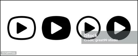 단추 벡터 아이콘 세트를 재생합니다 멀티미디어 음악은 버튼 컬렉션을 재생합니다 비디오 시네마 및 오디오 일러스트레이션 심플한 플랫 디자인 스타일 가상현실에 대한 스톡 벡터