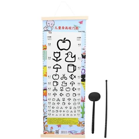 1 Set Of Visual Chart Convenient Visual Chart Eye Testing Chart Wall