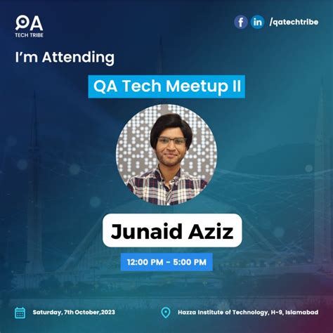 Meetups Are A Valuable Resource For Sqa Engineers Junaid Aziz Posted