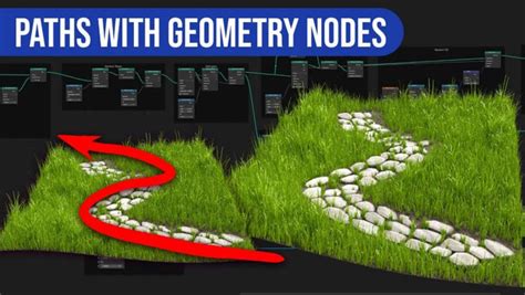 GEOMETRY NODES Blender 4 Tutorial Procedural Pathways Step By
