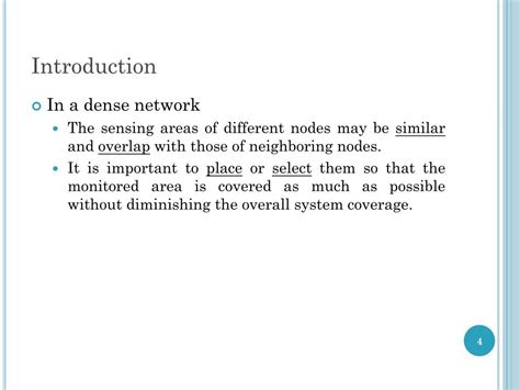 Ppt A Novel Gossip Based Sensing Coverage Algorithm For Dense