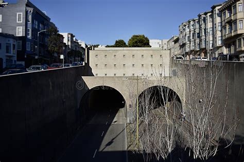 Broadway Tunnel San Francisco West Passage Stock Image Image Of