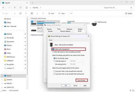 how to use disk quotas on windows 11 windows central