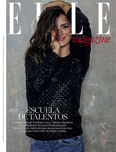Penélope Cruz Elle Magazine España October 2016 Issue • Celebmafia