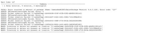 Solved I Need Help Error 127 While Installing Photoshop Adobe
