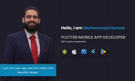 develop cross platform android and ios app using flutter by hamza39460