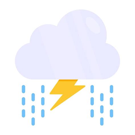 A Creative Design Icon Of Thunderstorm 9786682 Vector Art At Vecteezy
