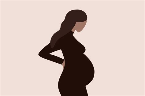 Pregnant Woman Vector Illustration 37905429 Vector Art At Vecteezy