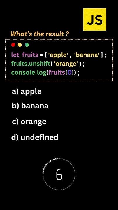 15 what is the answer of this javascript question codinginterview grow shorts