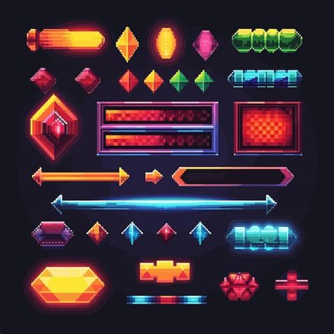 Premium Vector Game Items