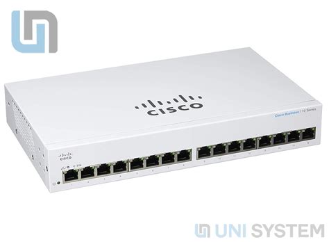 Cisco CBS110 16PP EU Switch Cisco 16 Ports 8 support PoE with 64W power budget Chính hãng