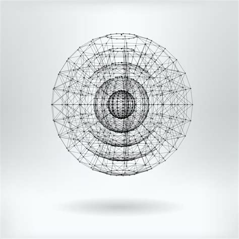 Abstract Plexus Vector Illustration Stock Vector Illustration Of Wickerwork Technics