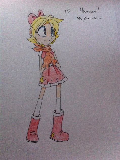 Ms Pac Man Human By Angelchibivocaloid On Deviantart