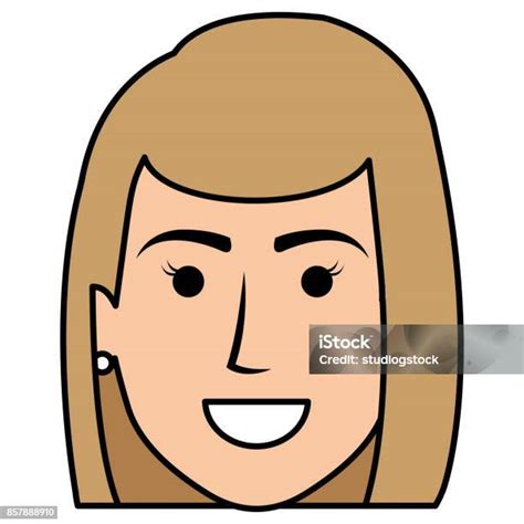 아름 다운 여자 머리 아바타 캐릭터 고객 서비스 담당자에 대한 스톡 벡터 아트 및 기타 이미지 고객 서비스 담당자 귀여운
