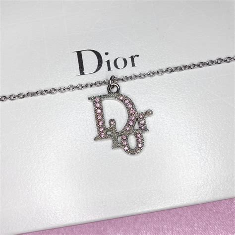 디올 디올 핑크 오블리크 목걸이 후루츠패밀리 위시버킷