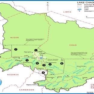 The Lake Chad Basin Showing The Main Contributing Rivers And The Lake Chad Download Scientific