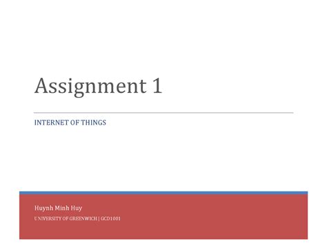 Assignment 1 Internet Of Things Distinction Assignments Computer Science Docsity