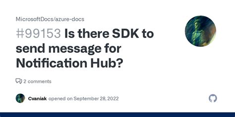 Is There Sdk To Send Message For Notification Hub · Issue 99153