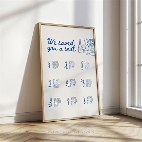 Seating Chart Template Shop On Pinterest
