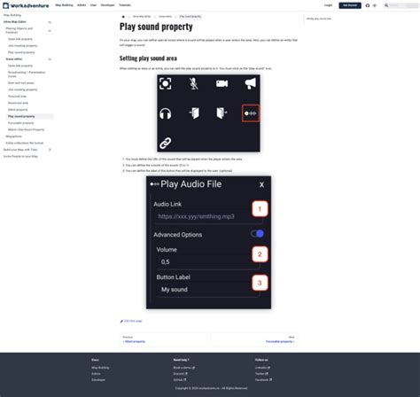 Play Sound Property Workadventure Documentation Pdf Social