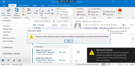 Outlook Cannot Access Shared Mailbox The Set Of Folders Cannot Microsoft Community