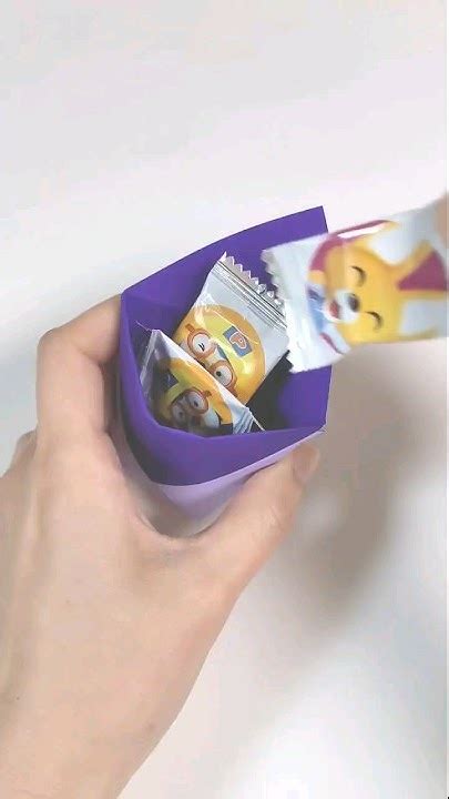 간단하게 색종이로 사탕 포장하기 종이컵 접기 Easycraftideas Tpacking 쉬운종이접기 Youtube