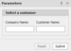 Parameters Panel Net Reporting Tools Devexpress Documentation