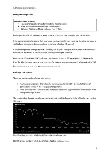 Igcse Economics Unit 6 International Trade And Globalisation