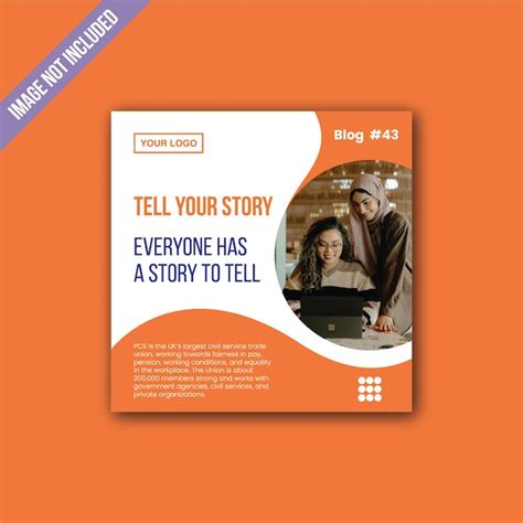 Premium Vector Blog Post Template