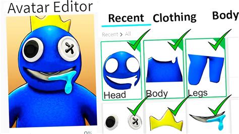 СДЕЛАЛ СКИН СИНЕГО ИЗ РАДУЖНЫХ ДРУЗЕЙ В Roblox Youtube