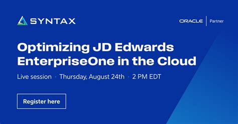 Syntax On Linkedin Jde