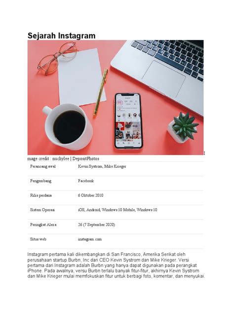 Sejarah Dan Rilis Instagram 2010 Pdf