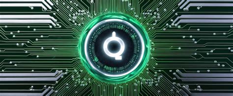 quantum encryption key representing data privacy in a digital circuit