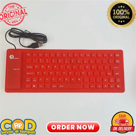 Jual KEYBOARD FLEXIBLE USB KEYBOARD USB FLEXIBLE KEYBOARD LAPTOP KEYBOARD GULUNG ANTI AIR
