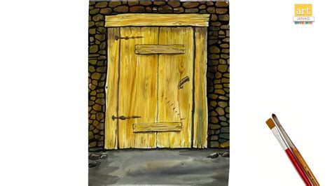 Wooden Door Drawing