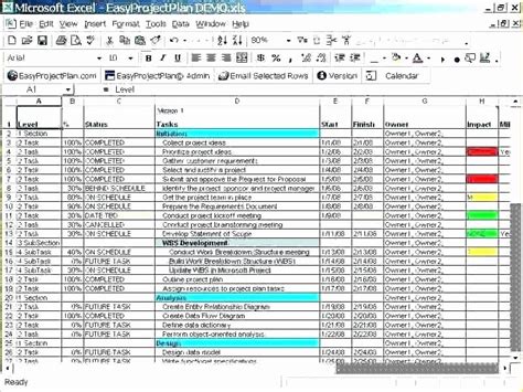 Event Project Plan Template Beautiful Excel Planning Template Project Program Pl Project