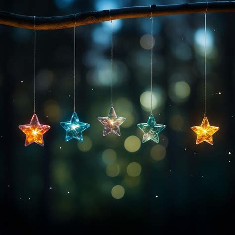 Premium Ai Image A String Of Five Stars Twinkling With Mysterious Light