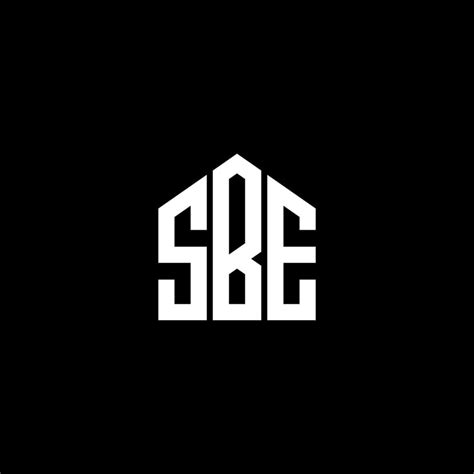 Sbe Letter Designsbe Letter Logo Design Sobre Fondo Negro Concepto De