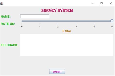 Online Survey System In Java My Project Ideas