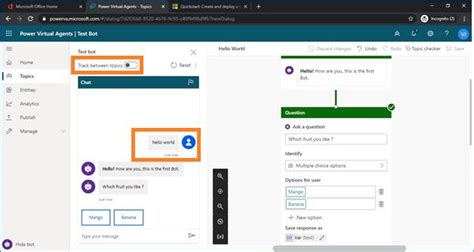 Create Your First Bot Using Microsoft Power Virtual Agents